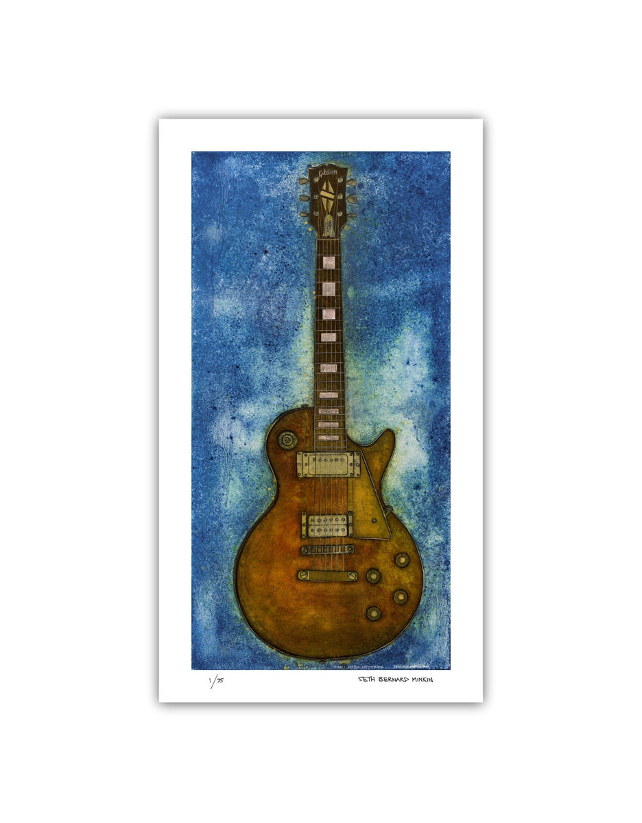 Gibson Les Paul Custom Limited Edition Print - Iconic Guitar Artwork ...